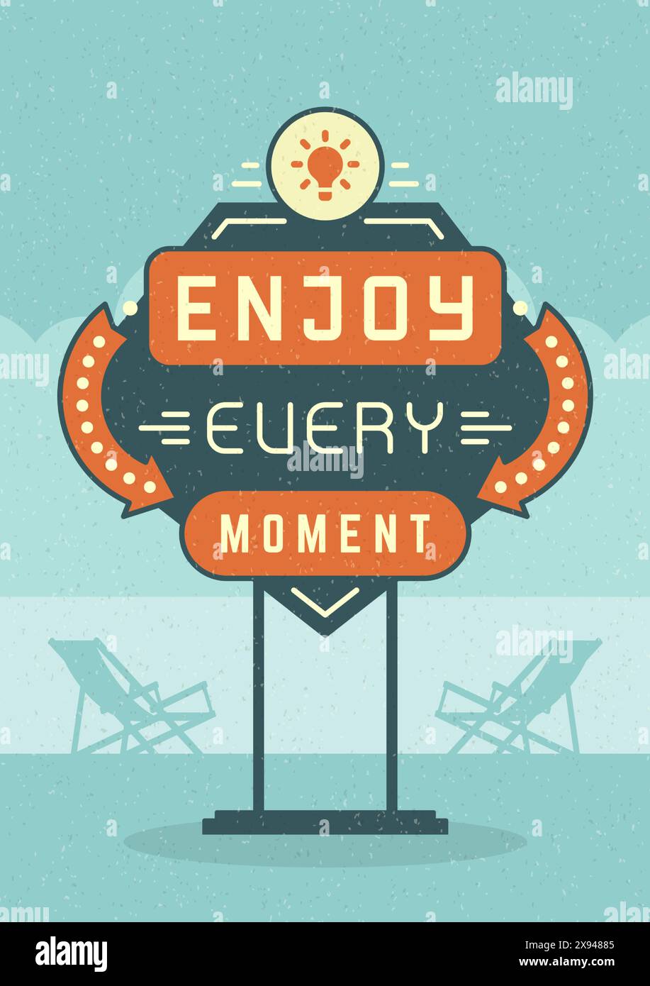 Retro Sign Billboard Typographic Quote Poster Design. A Good Laugh ...