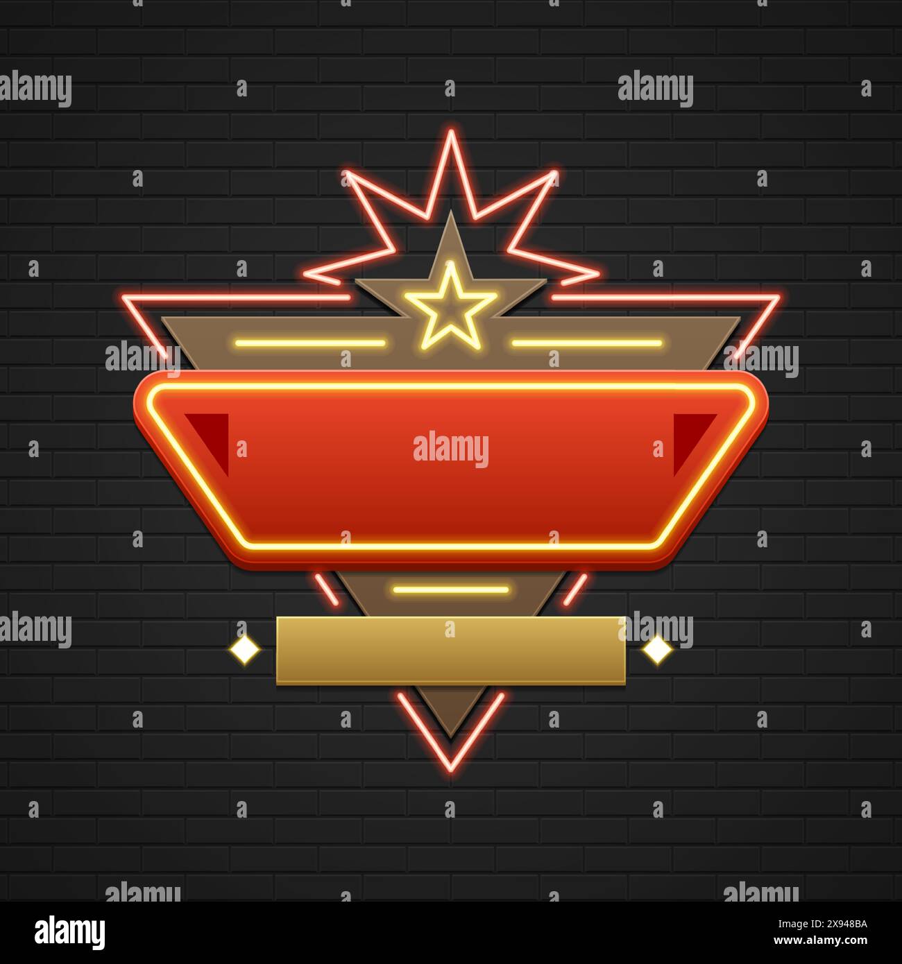 Retro Showtime Sign Design Cinema Signage Light Bulbs Billboard Frame ...