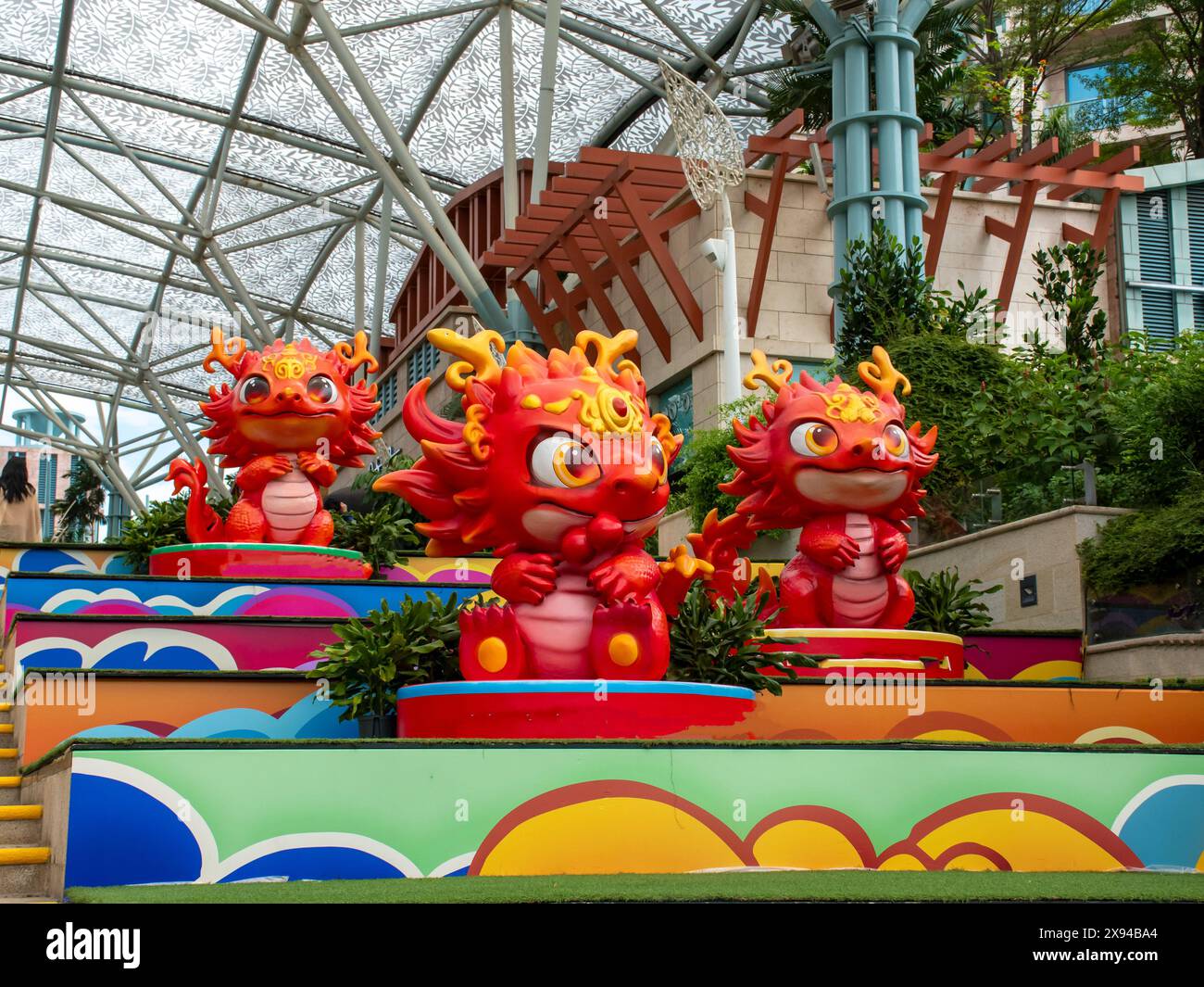 Dragon displayed at resort world Sentosa Stock Photo - Alamy