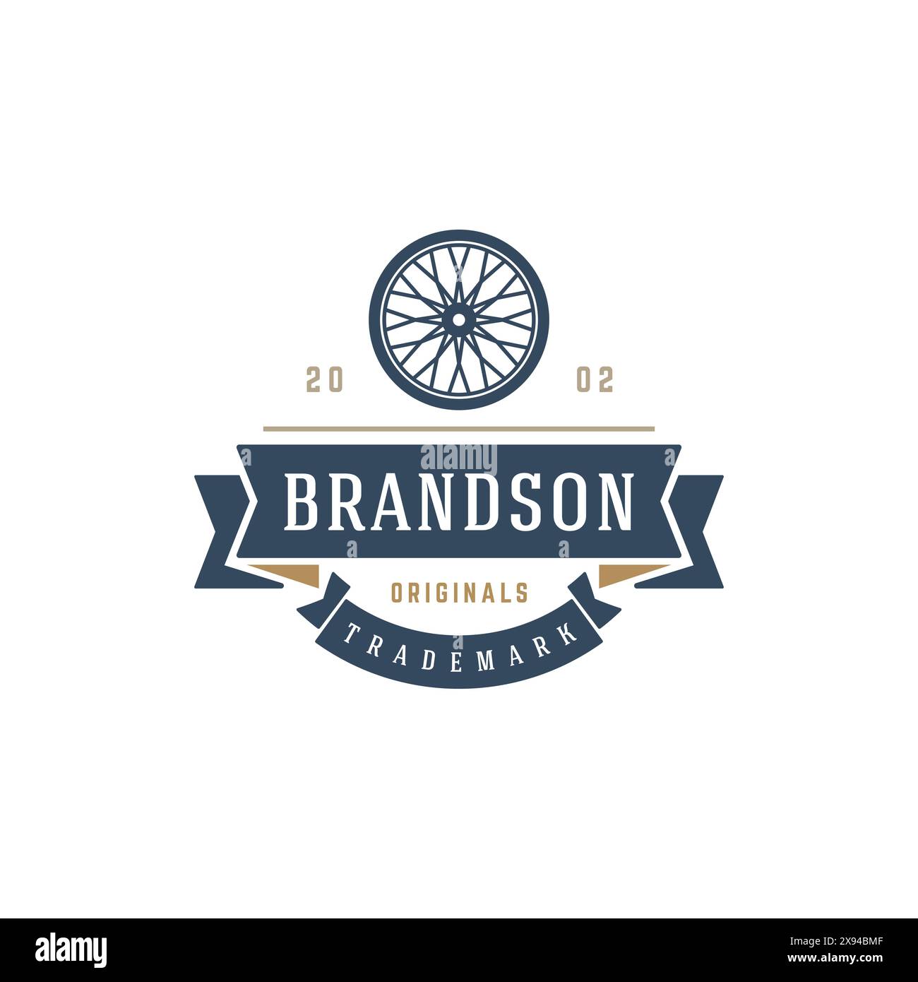 Car wheel logo template vector design element vintage style for label ...