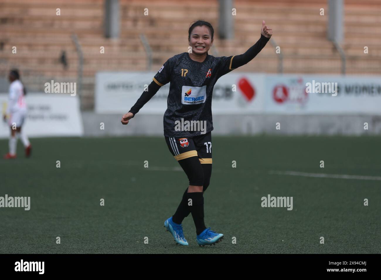 Ritu porna Chakma (Black) of Nasrin Sports Academy during the final ...