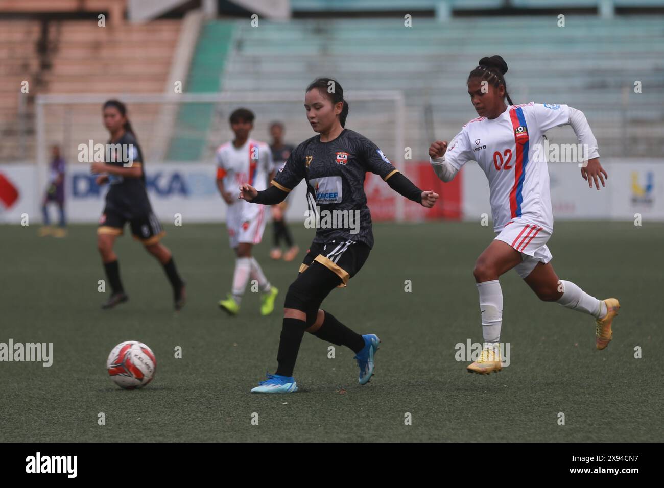 Ritu porna Chakma (Black) of Nasrin Sports Academy during the final ...