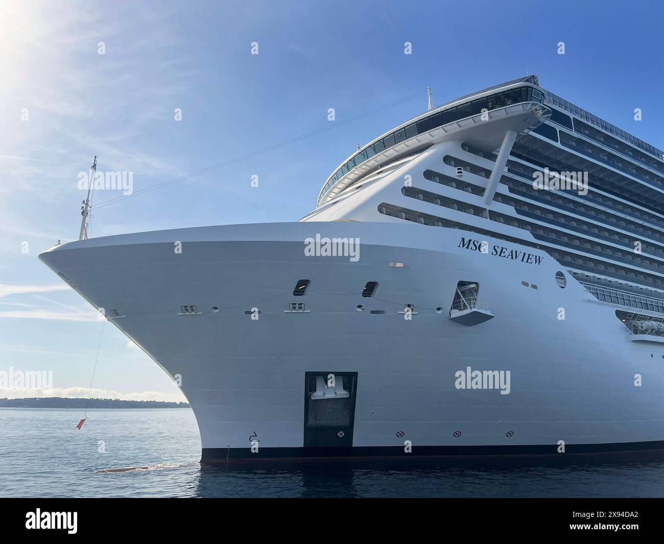 Kreuzfahrt-MSC Seaview liegt im Hafen von Genua in Italien Kreuzfahrt ...