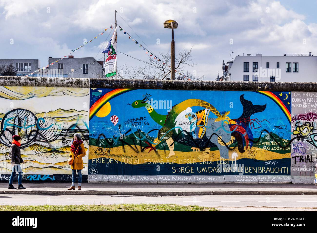 Berlin Wall - Berliner Mauer-, Berlin, Germany, Europe Stock Photo - Alamy