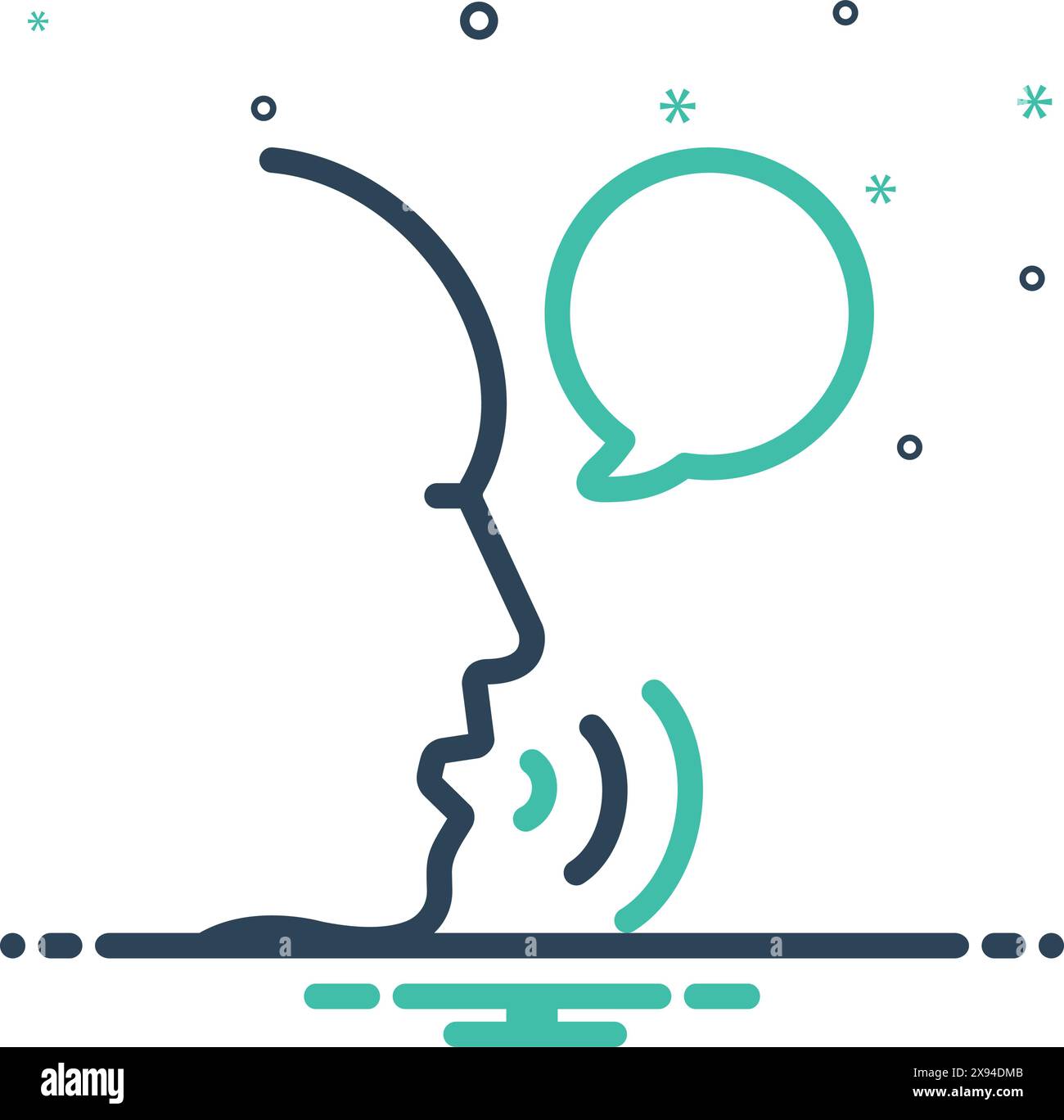 Icon for say,tell Stock Vector Image & Art - Alamy