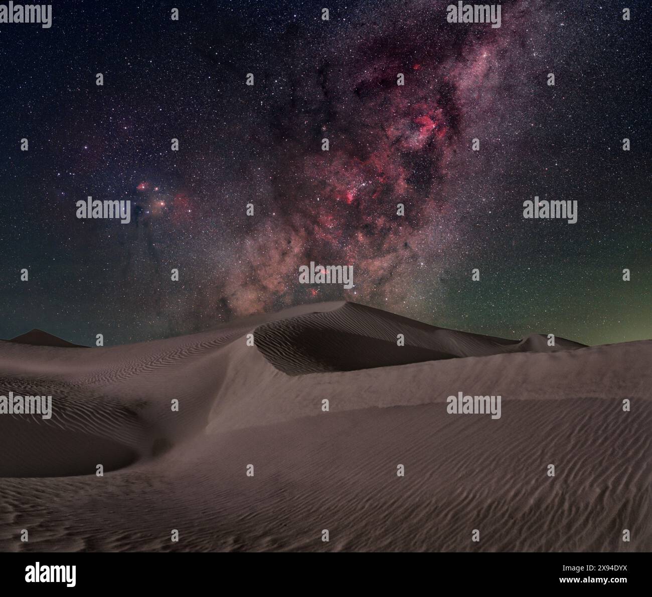 Milky Way core rising above the Nambung National Park, Western ...