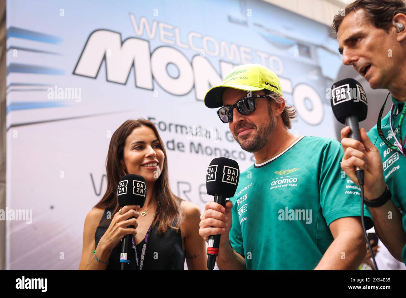 ALONSO Fernando (spa), Aston Martin F1 Team AMR24, Melissa María Jiménez Dionisio, portrait ...