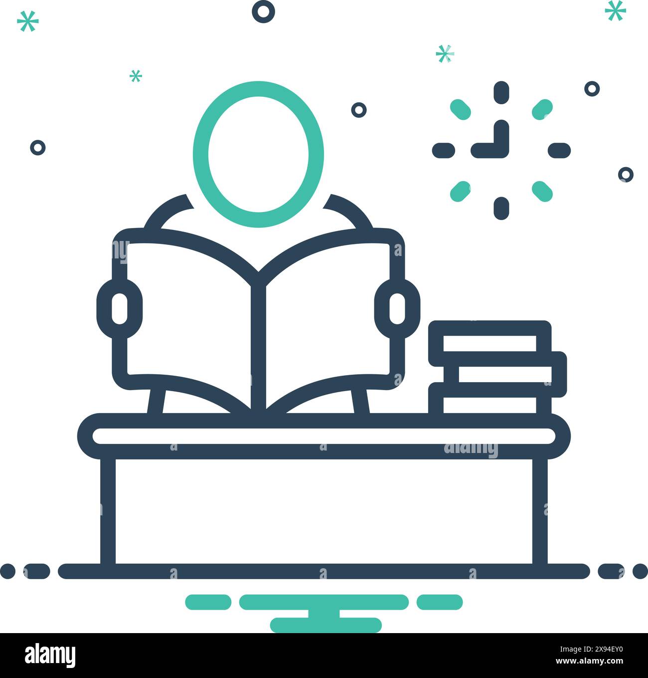 Icon for reading,study table Stock Vector Image & Art - Alamy