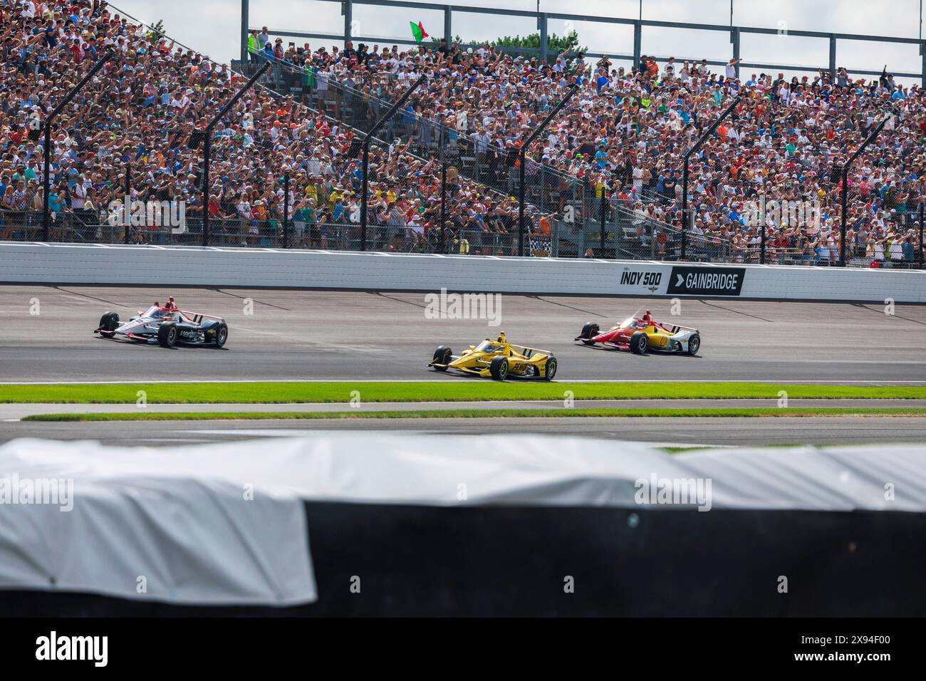 Race car driver Will Power, Scott McLaughlin, and Josef Newgarden, all ...