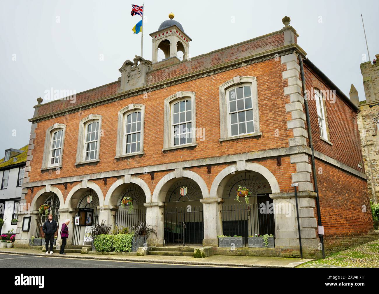 Rye Town Hall, designed by Andrews Jelfe in the neoclassical style ...