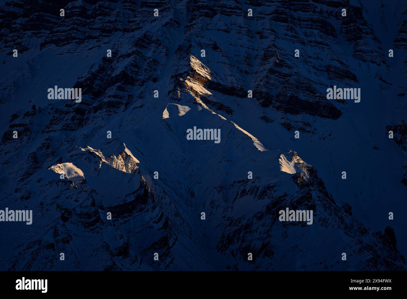Spiti Valley in India. Himalaya mountain range, aerial view on the hill ...