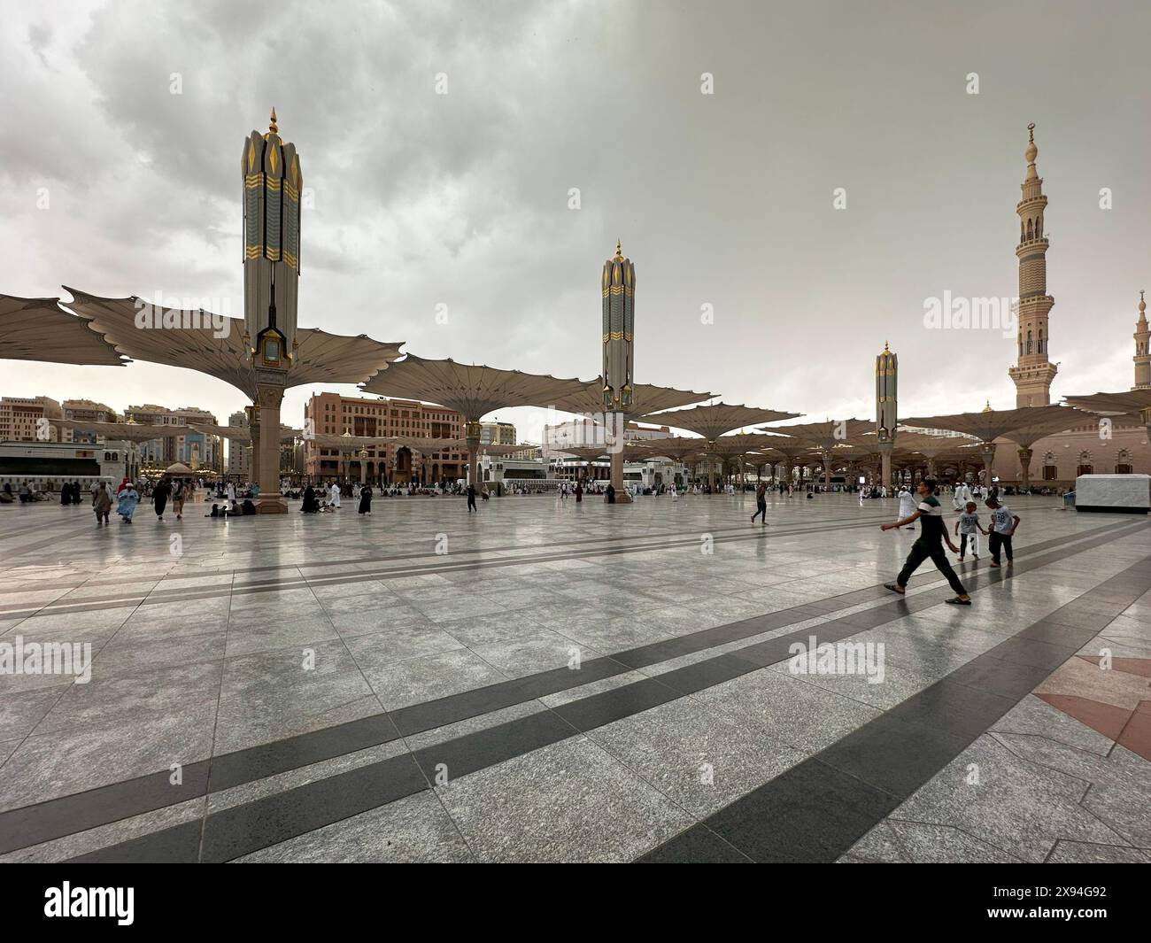 Al Madinah Al Munawwarah Islamic holy place in Saudi Arabia Stock Photo ...