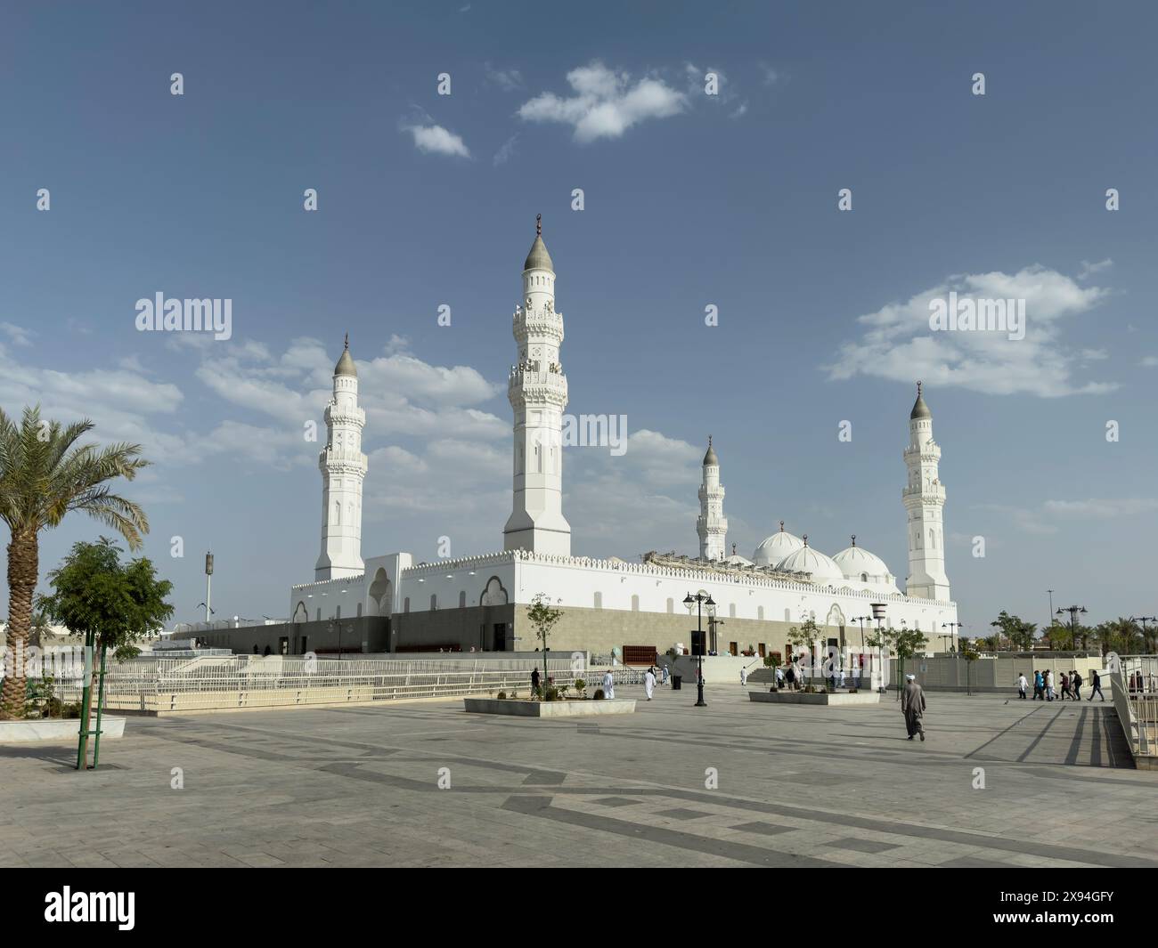 Beautiful Quba Mosque, Medina Stock Photo - Alamy