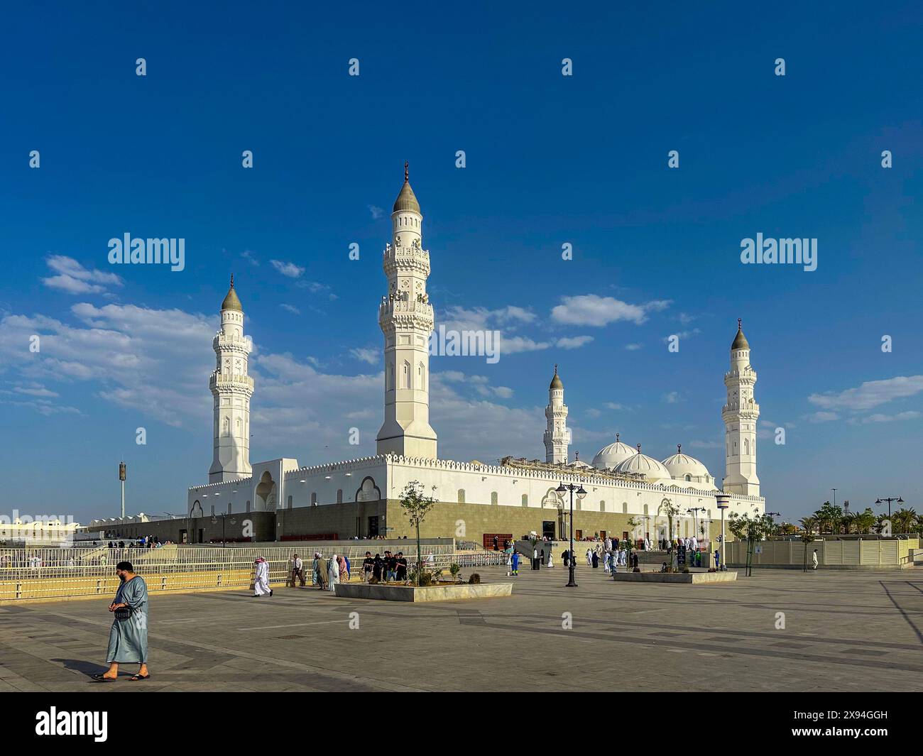 Beautiful Quba Mosque, Medina Stock Photo - Alamy
