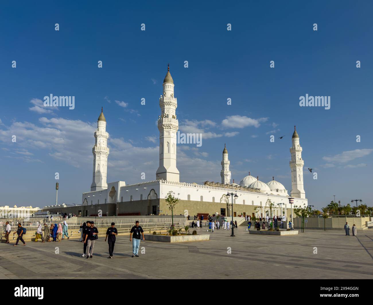 Beautiful Quba Mosque, Medina Stock Photo - Alamy