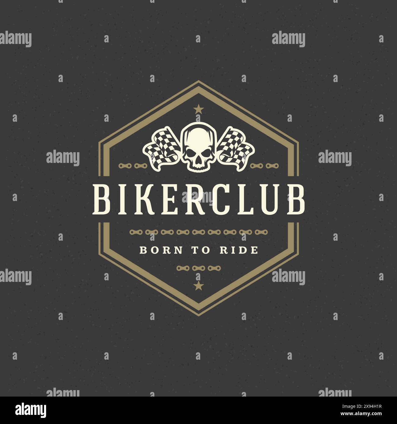 Motorcycle Club Logo Design Template