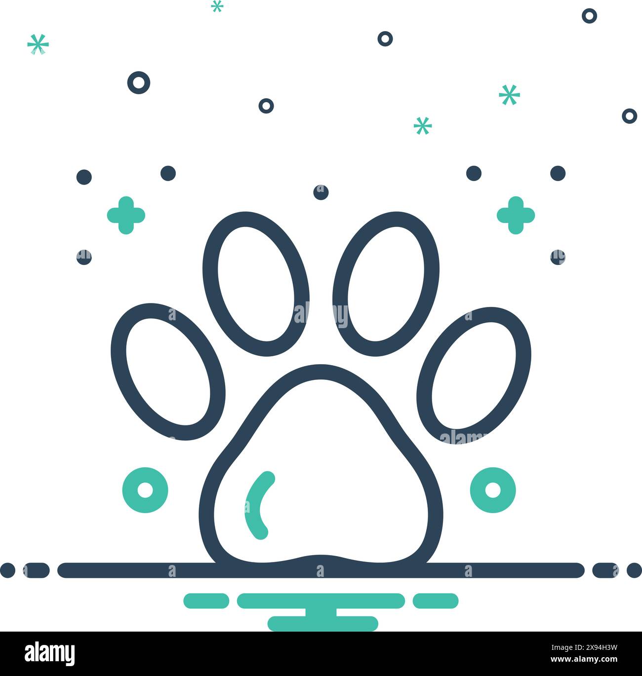 Icon for paw print,paw Stock Vector Image & Art - Alamy