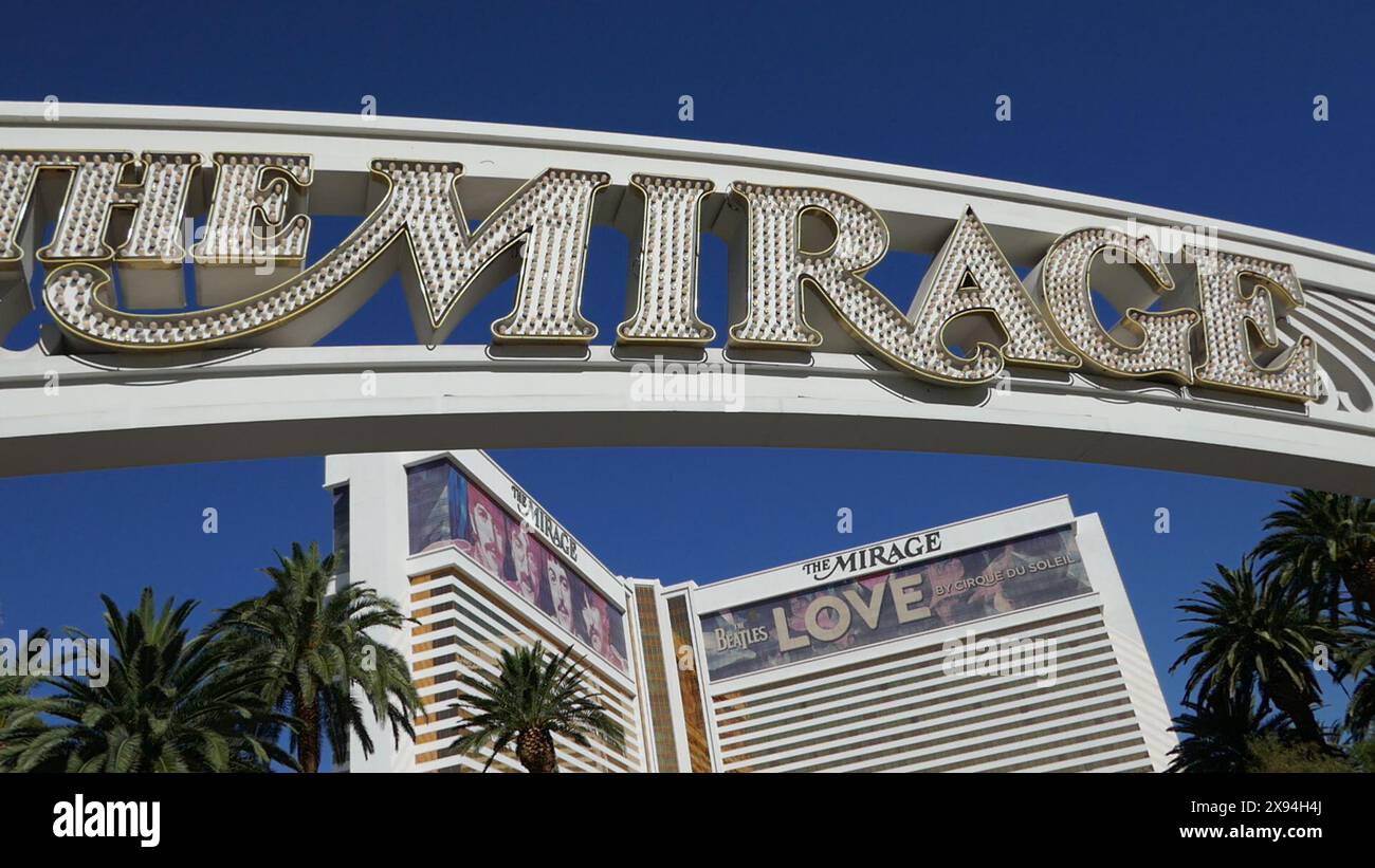 Las Vegas, Nevada, USA 16th May 2024 The Mirage Hotel & Casino at 3400 ...