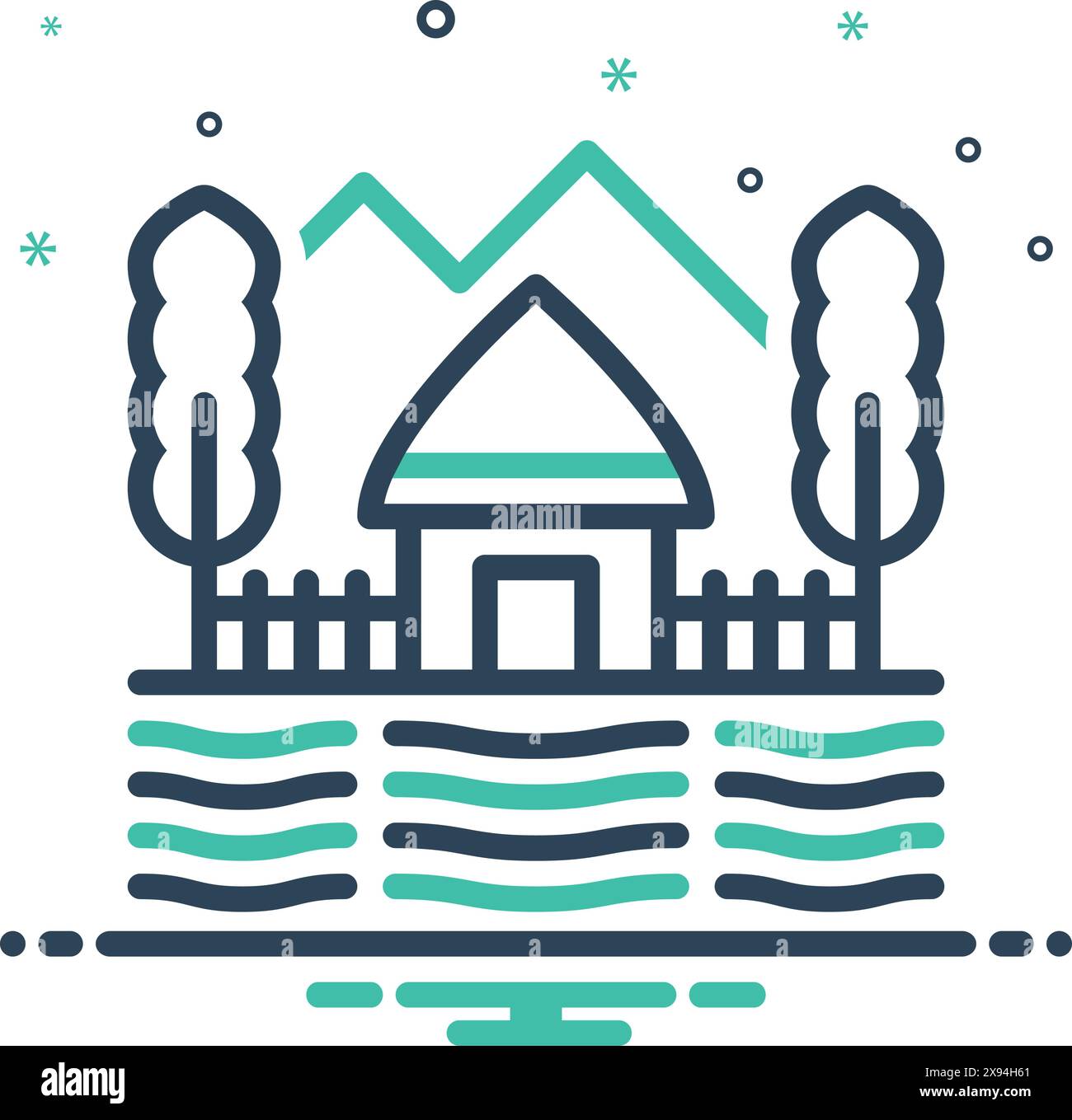 Icon for village,pueblo Stock Vector Image & Art - Alamy