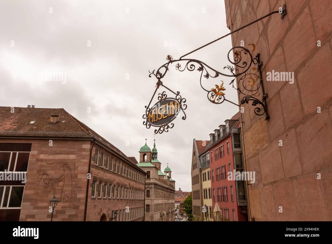NUREMBERG, GERMANY - MAY 17, 2024: Museum Board hanging at the building ...