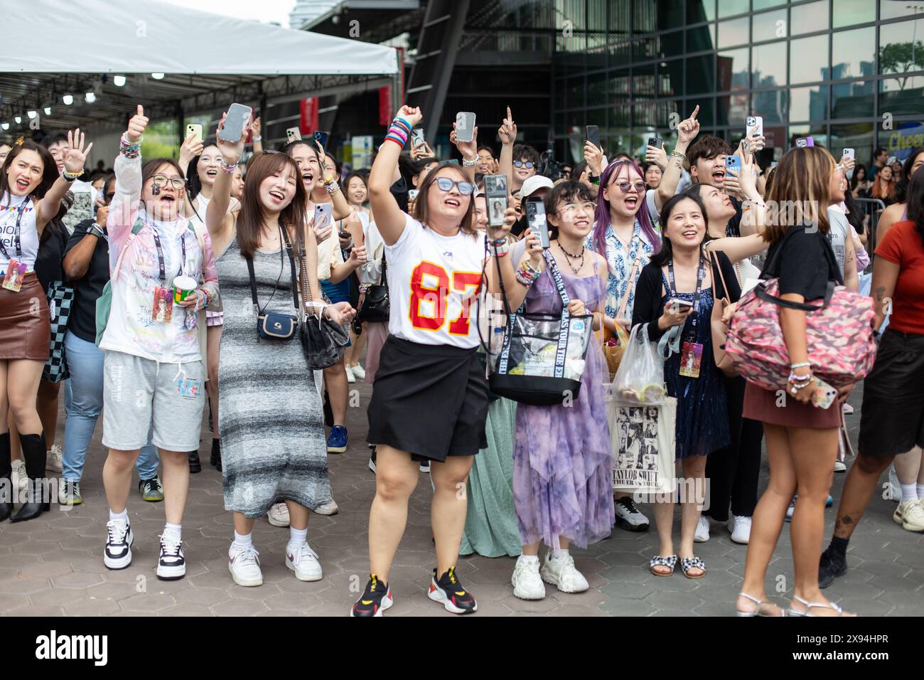 9th March 2024. Diversity group of fans gather, singing, dancing at ...