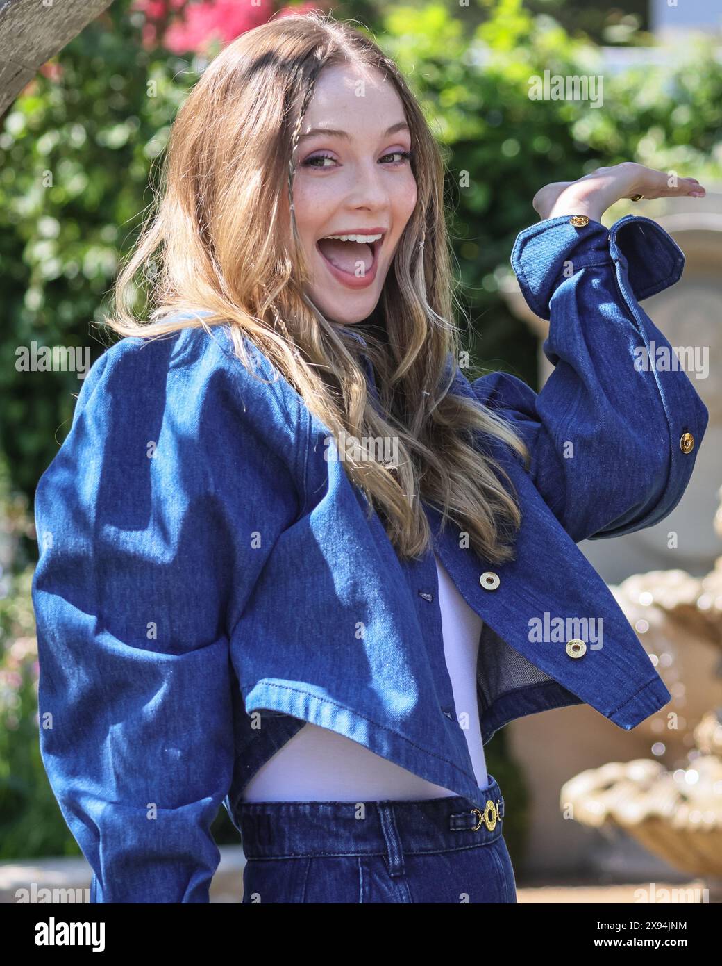 Ruth Gemmell and Hannah Dodd, in the Bridgerton Garden,RHS Chelsea ...