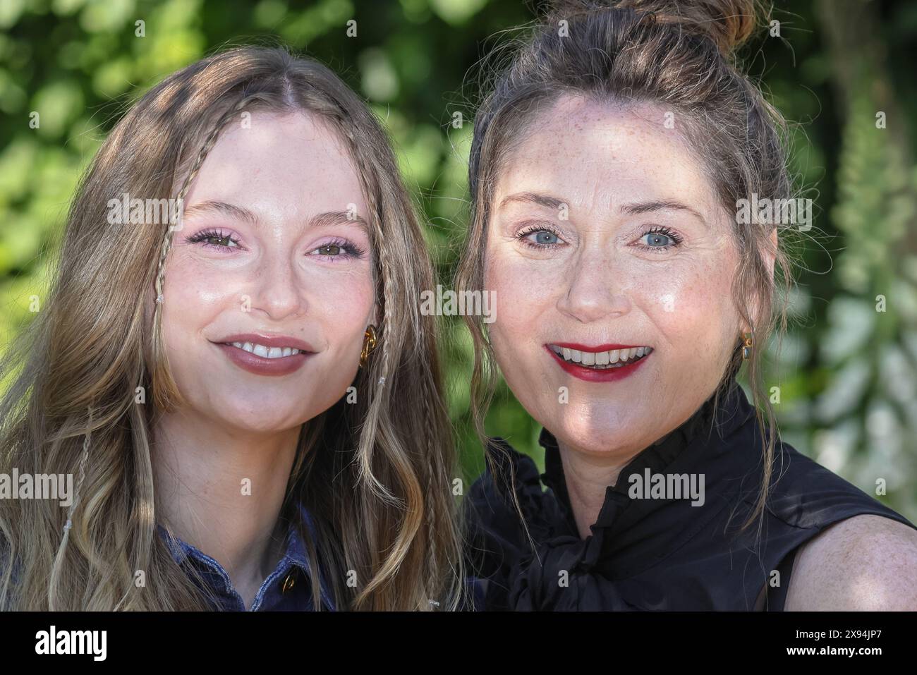 Ruth Gemmell and Hannah Dodd, in the Bridgerton Garden,RHS Chelsea ...