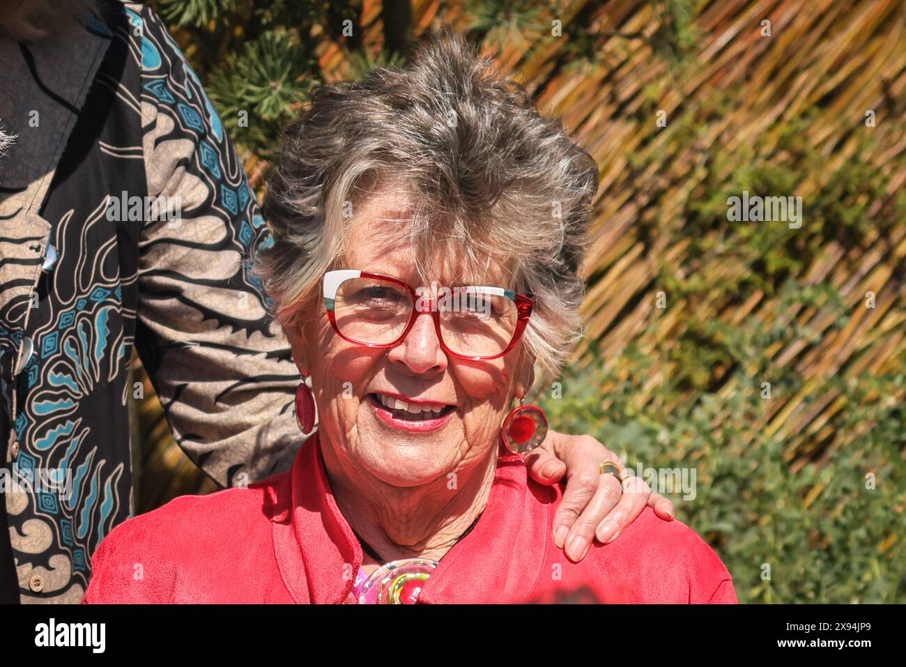 Ruth Gemmell and Hannah Dodd, in the Bridgerton Garden,RHS Chelsea ...