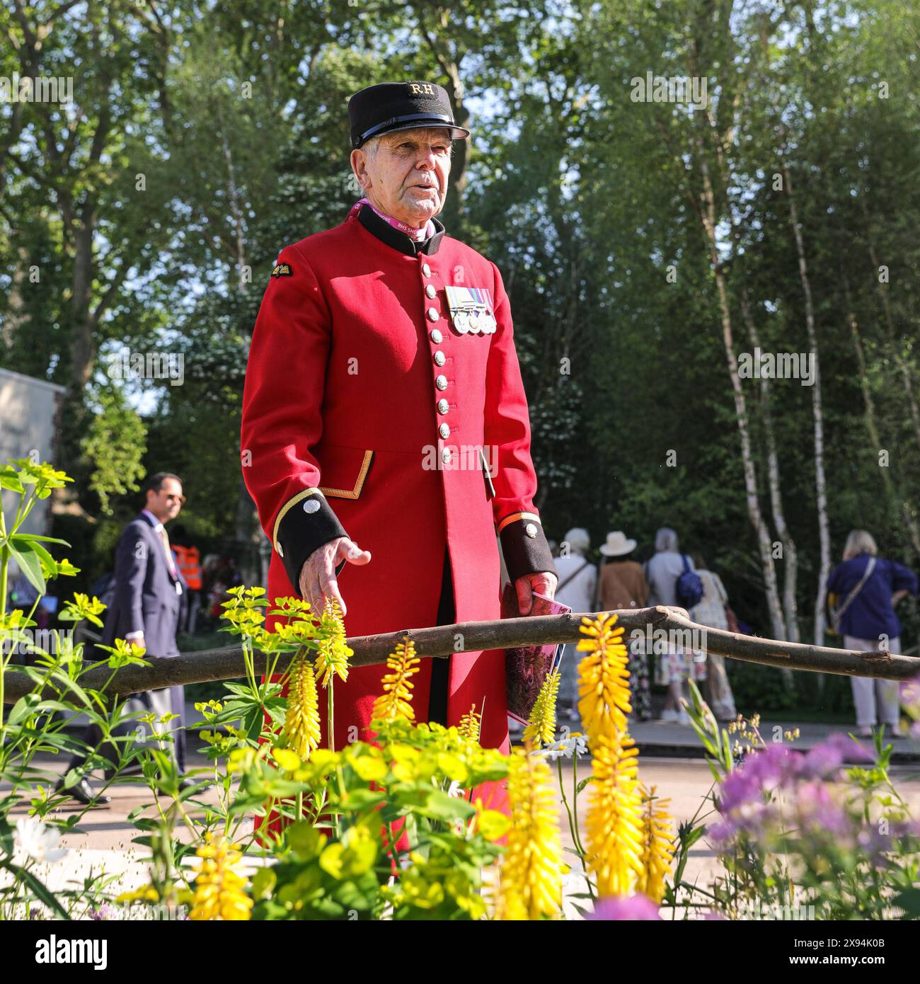 Ruth Gemmell and Hannah Dodd, in the Bridgerton Garden,RHS Chelsea ...