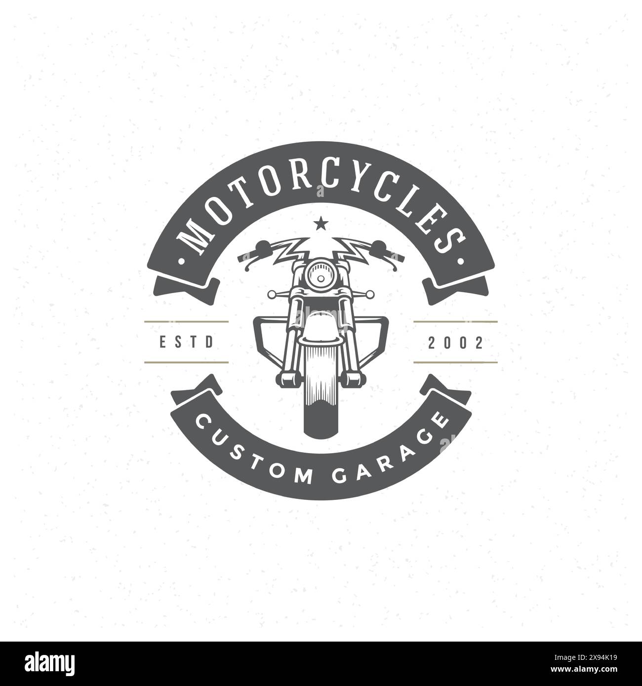 Motorcycle club logo template vector design element vintage style for ...