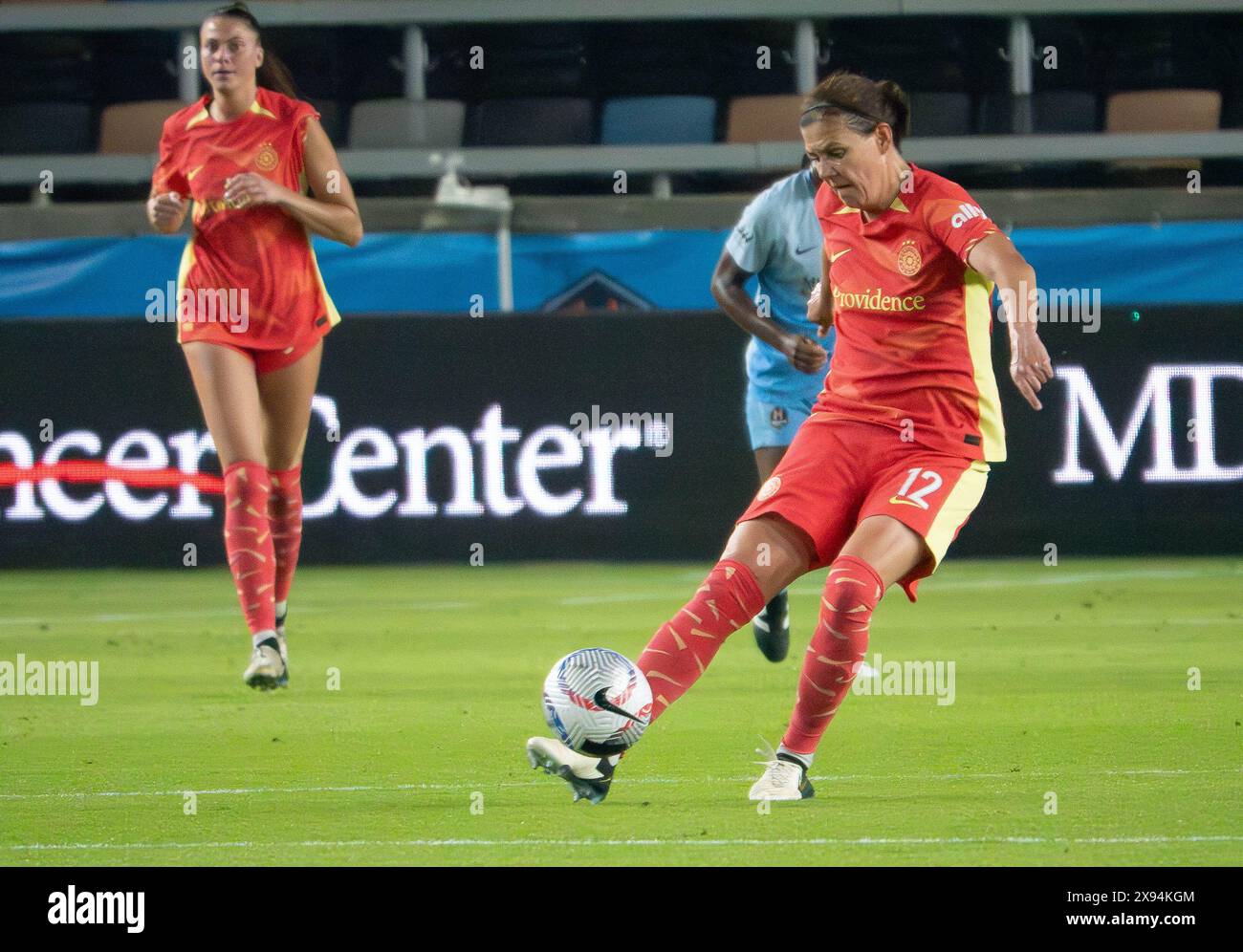 Christine Sinclair (12 Portland Thorns) in action during the National ...