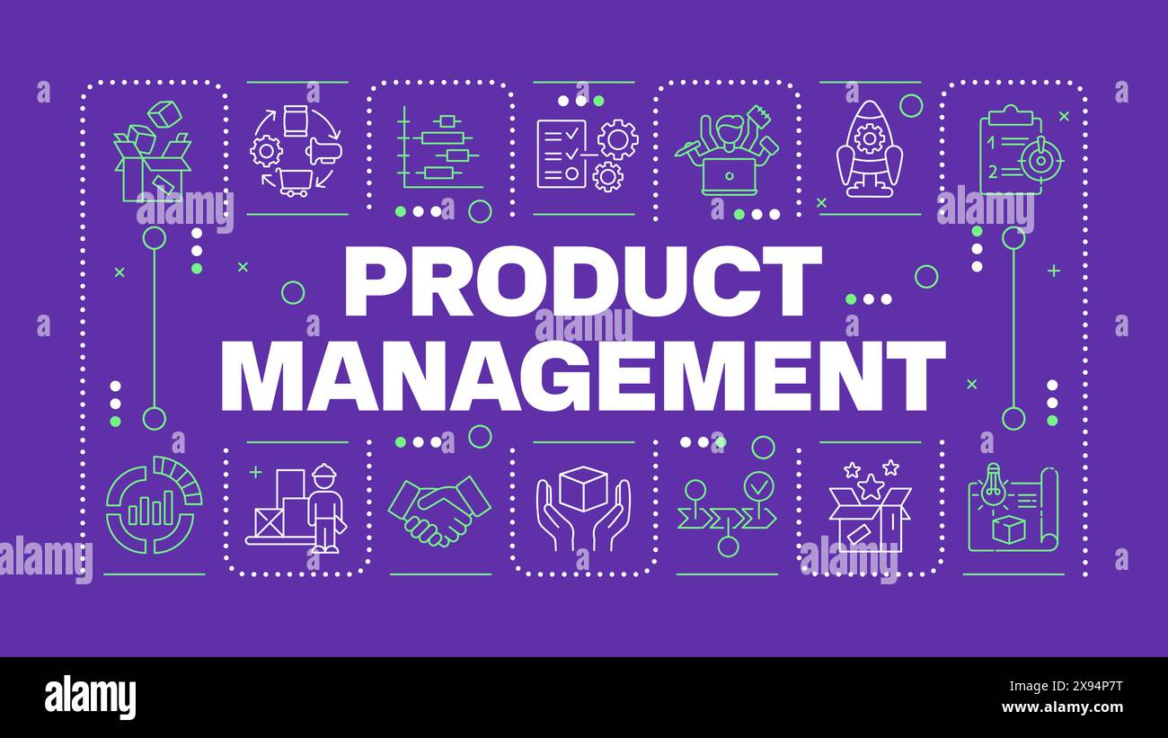 Product management purple word concept Stock Vector Image & Art - Alamy