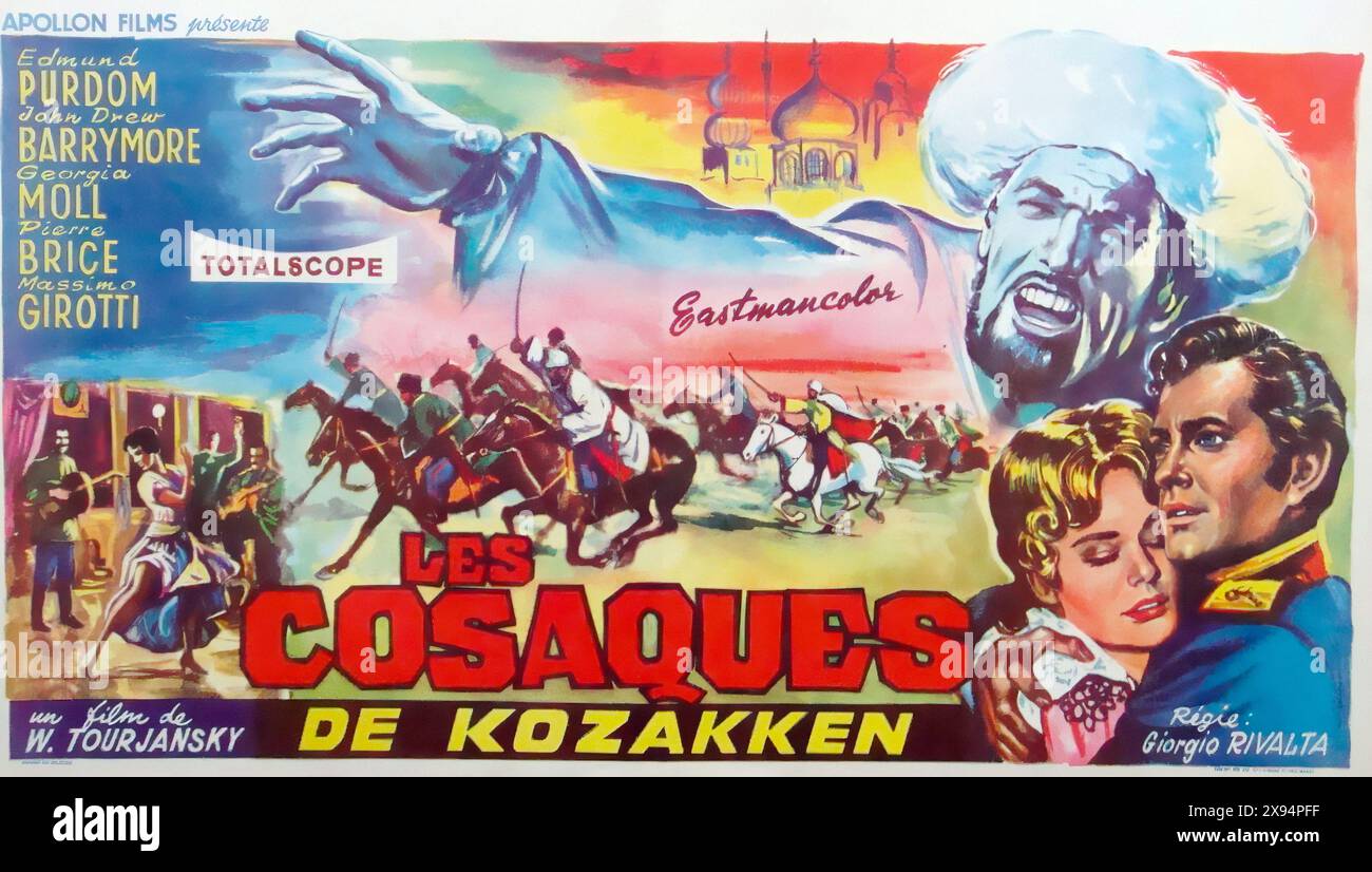 COSSACKS, THE (1960) - Vintage Belgian (French and Flemish) Movie ...