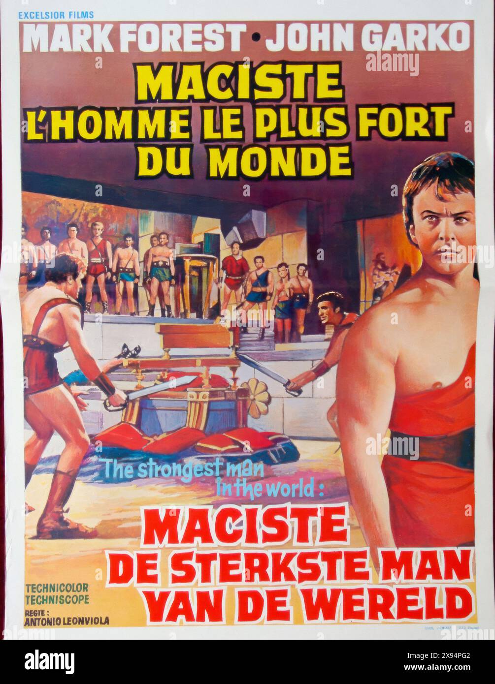 MOLE MEN AGAINST THE SON OF HERCULES (1961) - Vintage Belgian (French and Flemish) Movie Poster ...