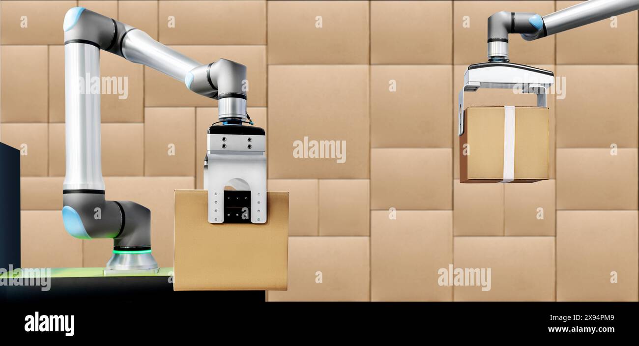 The robotic arms perform material handling, efficiently sorting and ... The robotic arms perform material handling, efficiently sorting and ...