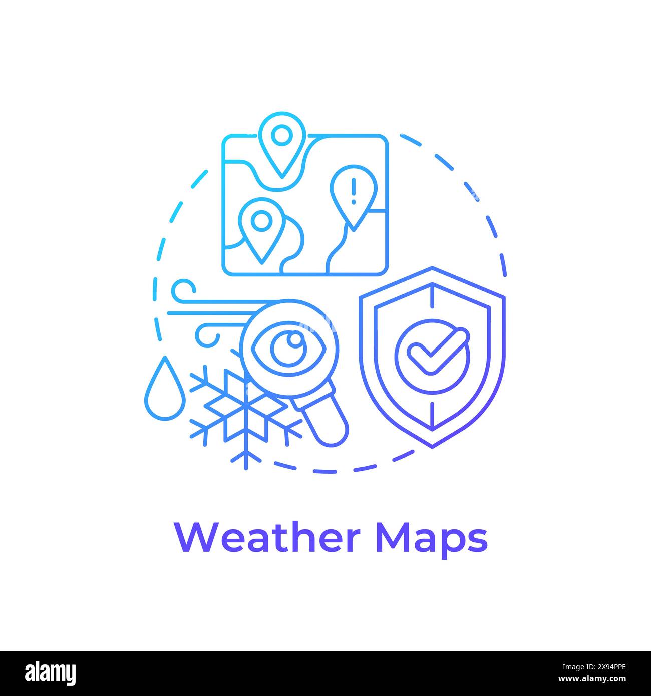 Atmospheric map Stock Vector Images - Alamy