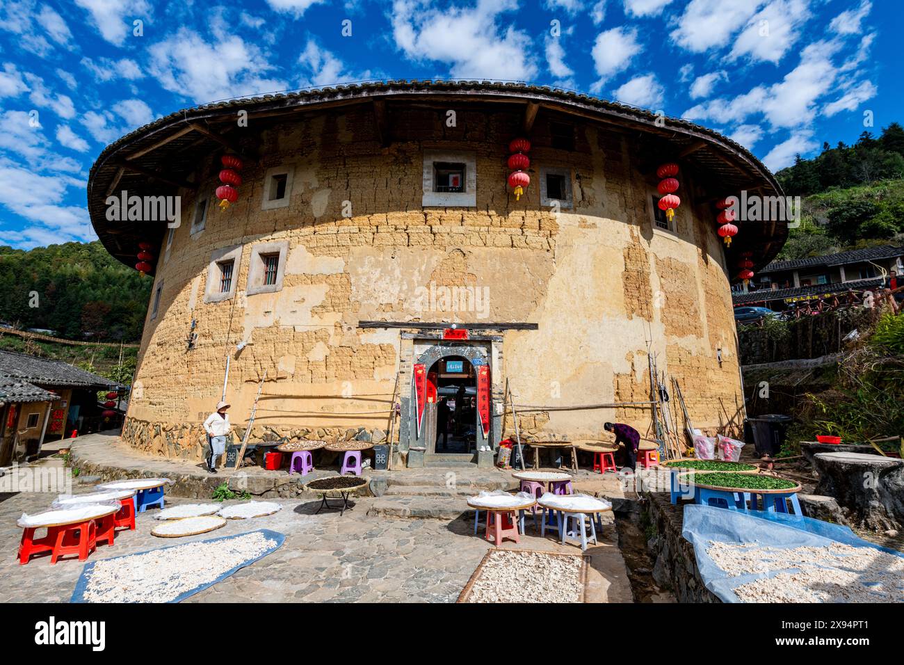 Tianluokeng, UNESCO World Heritage Site, Fujian Tulou, rural dwelling ...