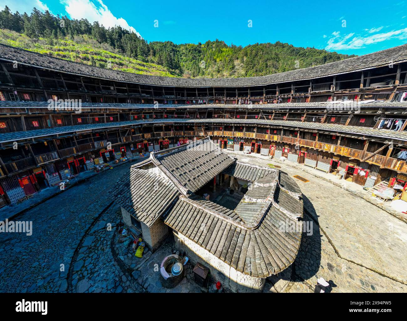 Yuchang Fujian Tulou, rural dwelling of the Hakka, Fujian, China, Asia ...