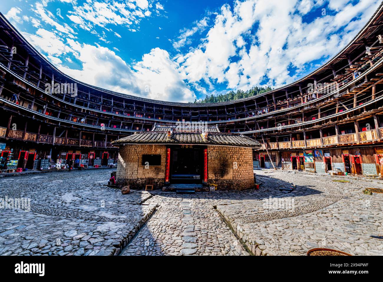 Yuchang largest Fujian Tulou, rural dwelling of the Hakka, Fujian ...