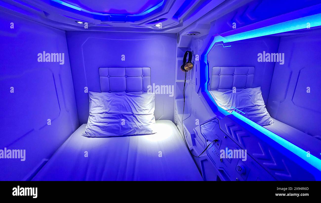 A Capsula (Capsule) hotel in Jakarta, Indonesia, Southeast Asia, Asia ...