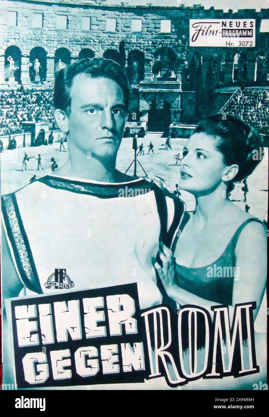 ALONE AGAINST ROME 011 - Vintage German Movie Poster Stock Photo - Alamy