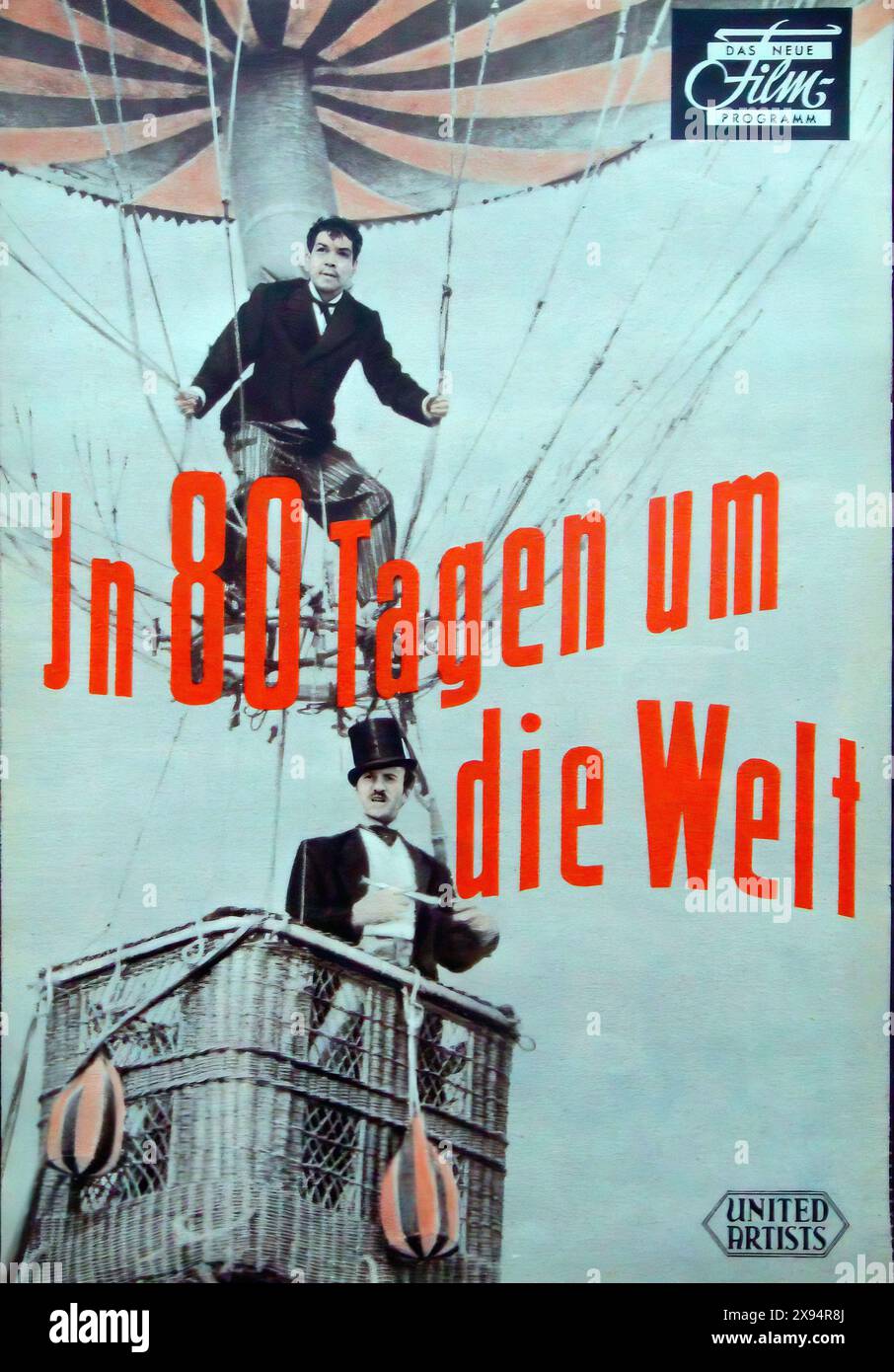 AROUND THE WORLD IN 80 DAYS 003 - Vintage German Movie Poster Stock ...