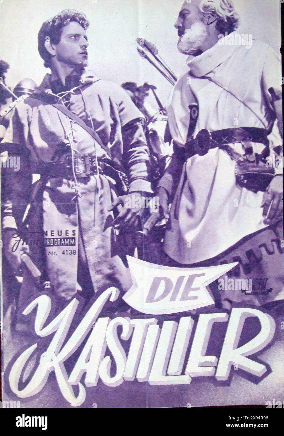 CASTILIAN, THE 004 - Vintage German Movie Poster Stock Photo - Alamy