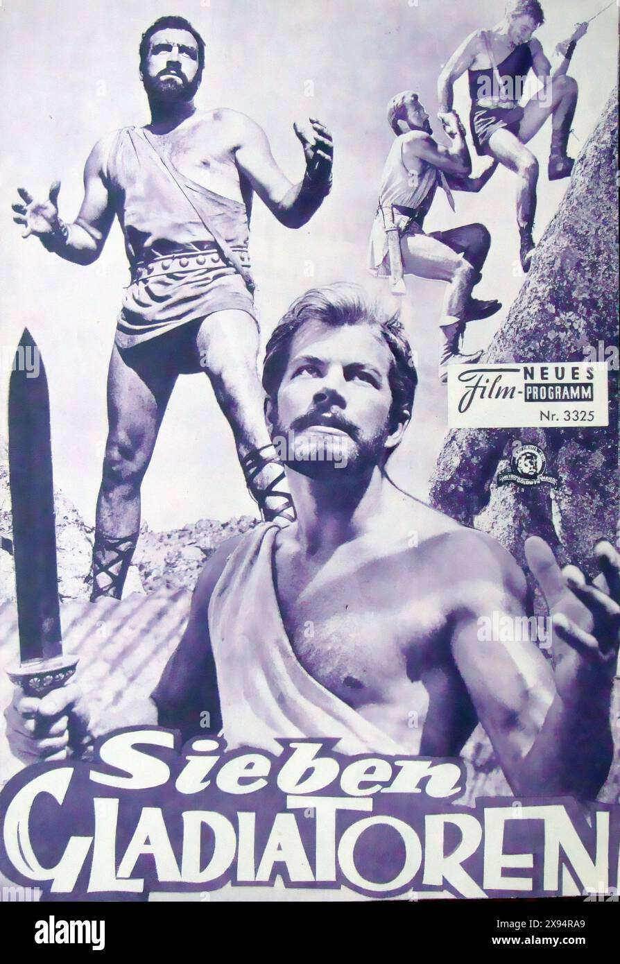 GLADIATORS 7 (1962) 017 - Vintage German Movie Poster Stock Photo - Alamy