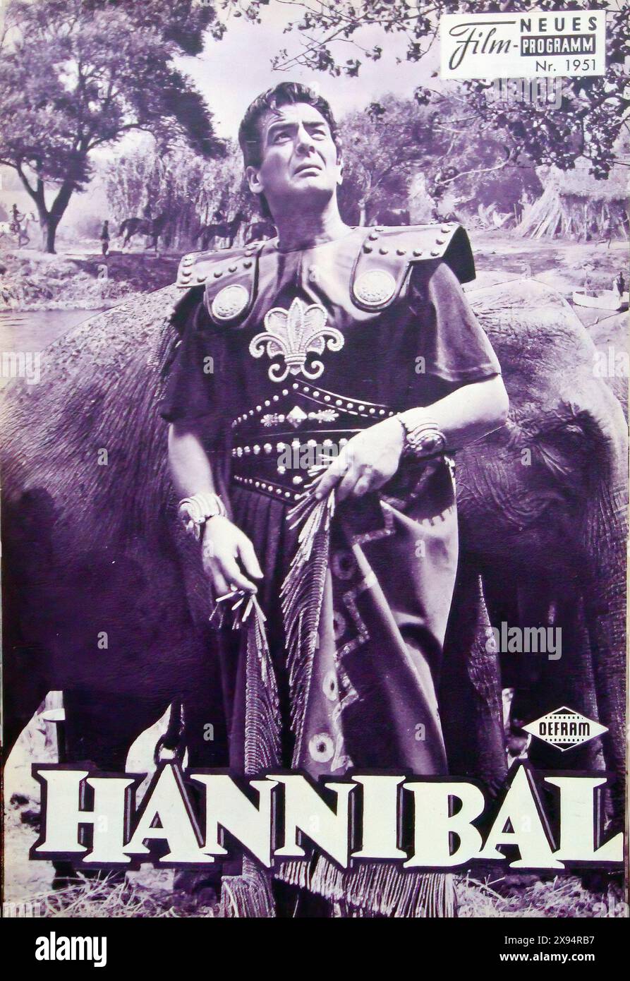 HANNIBAL 006 - Vintage German Movie Poster Stock Photo - Alamy