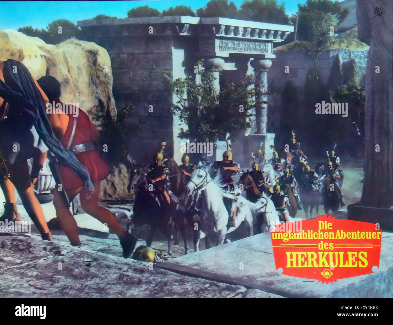 HERCULES (1958) 023 - Vintage German Movie Poster Stock Photo - Alamy