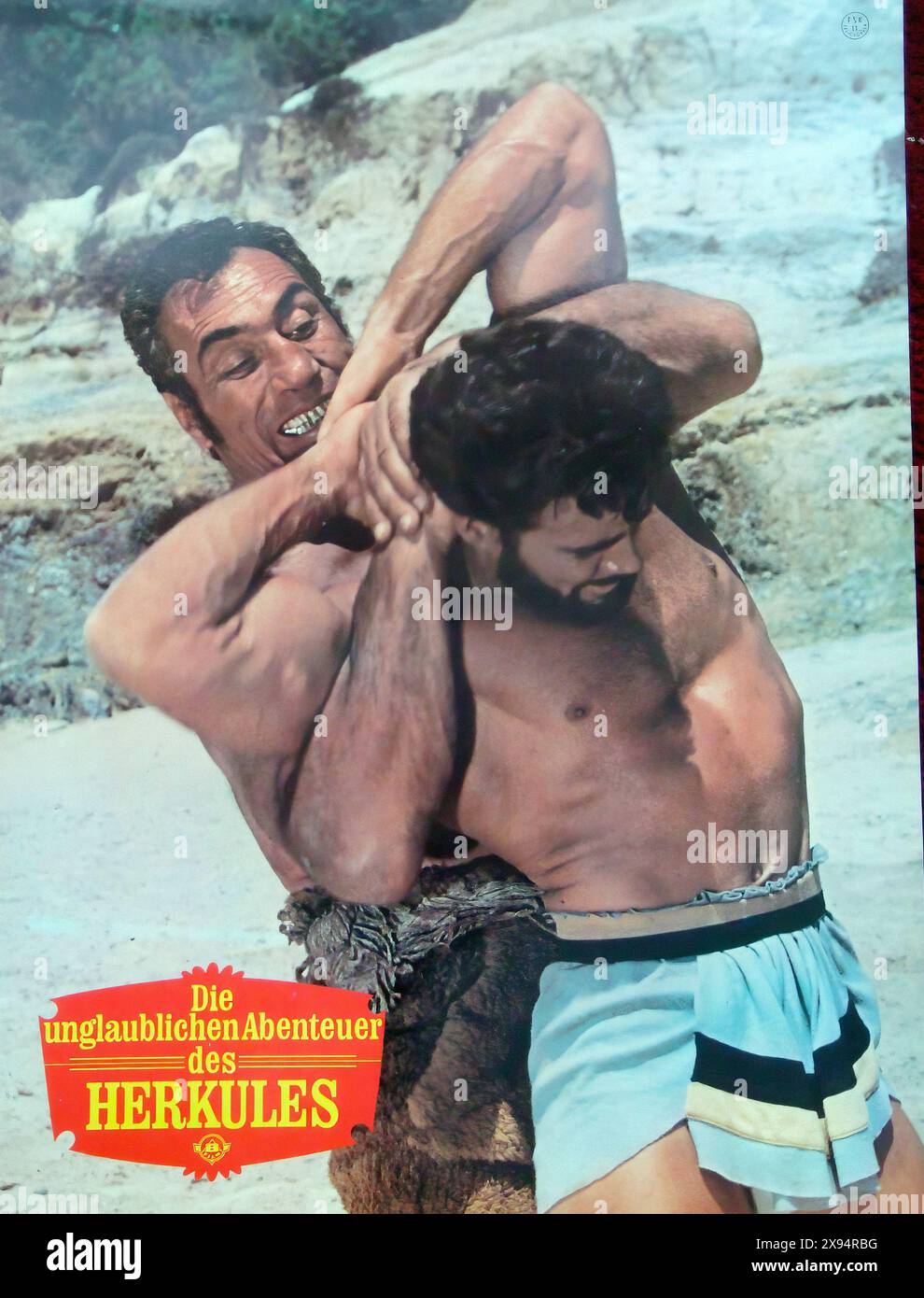 HERCULES (1958) 027 - Vintage German Movie Poster Stock Photo - Alamy