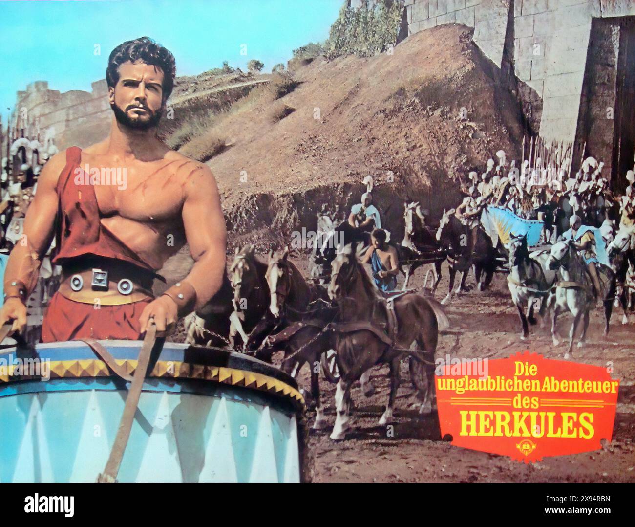 HERCULES (1958) 032 - Vintage German Movie Poster Stock Photo - Alamy