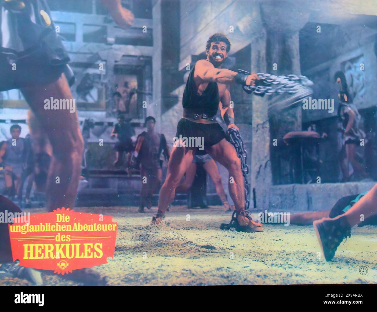 HERCULES (1958) 025 - Vintage German Movie Poster Stock Photo - Alamy