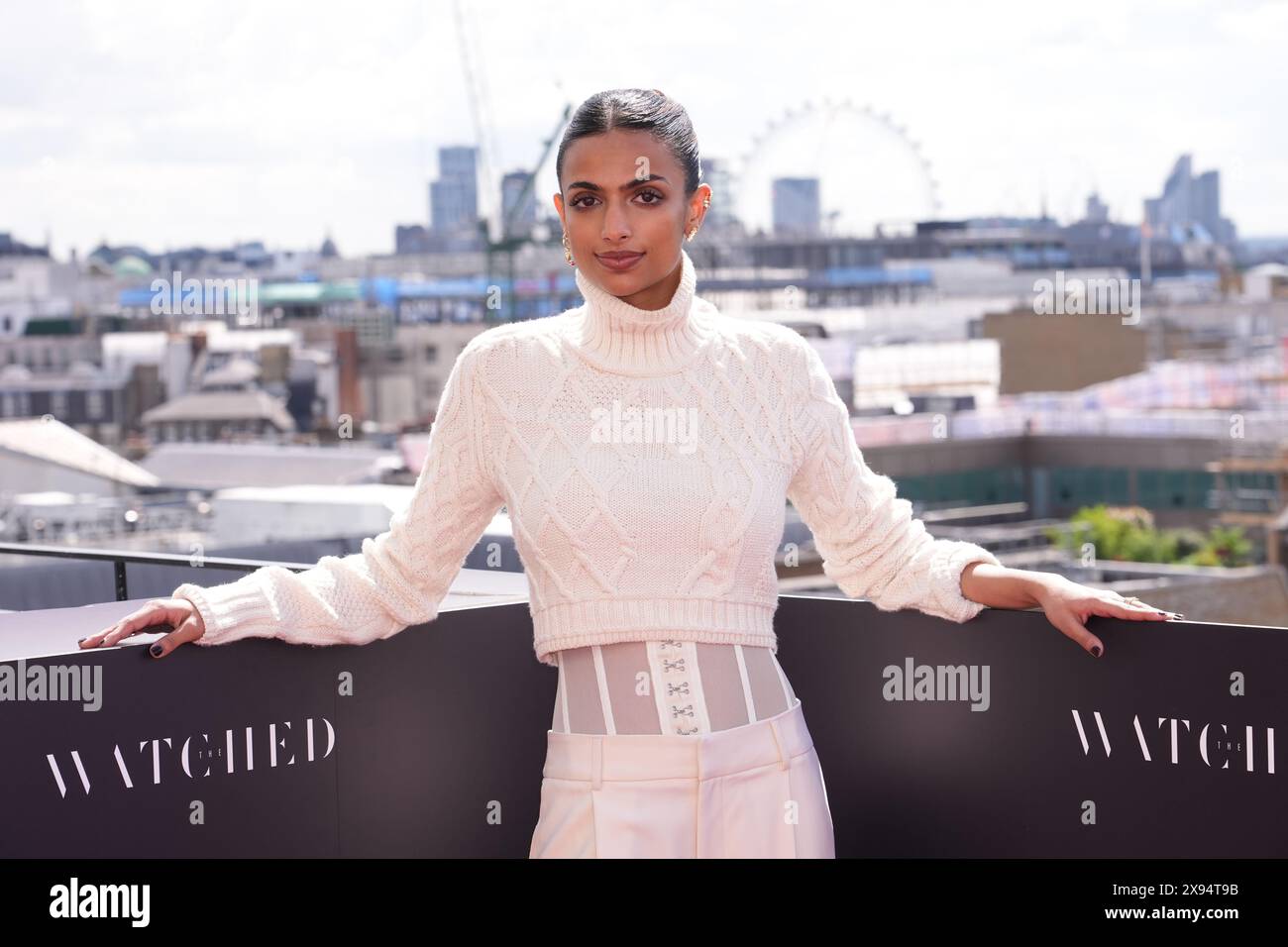 Ishana Night Shyamalan attends a photo call for The Watched at Claridges, in central London ...